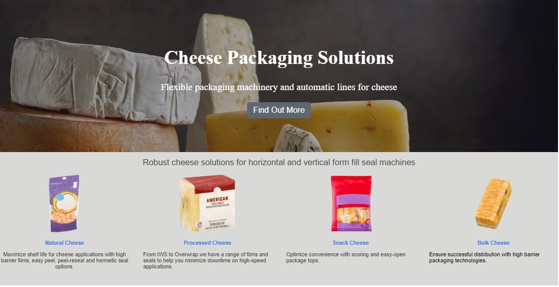 Flexible Cheese Packaging Machines | BW Flexible Systems